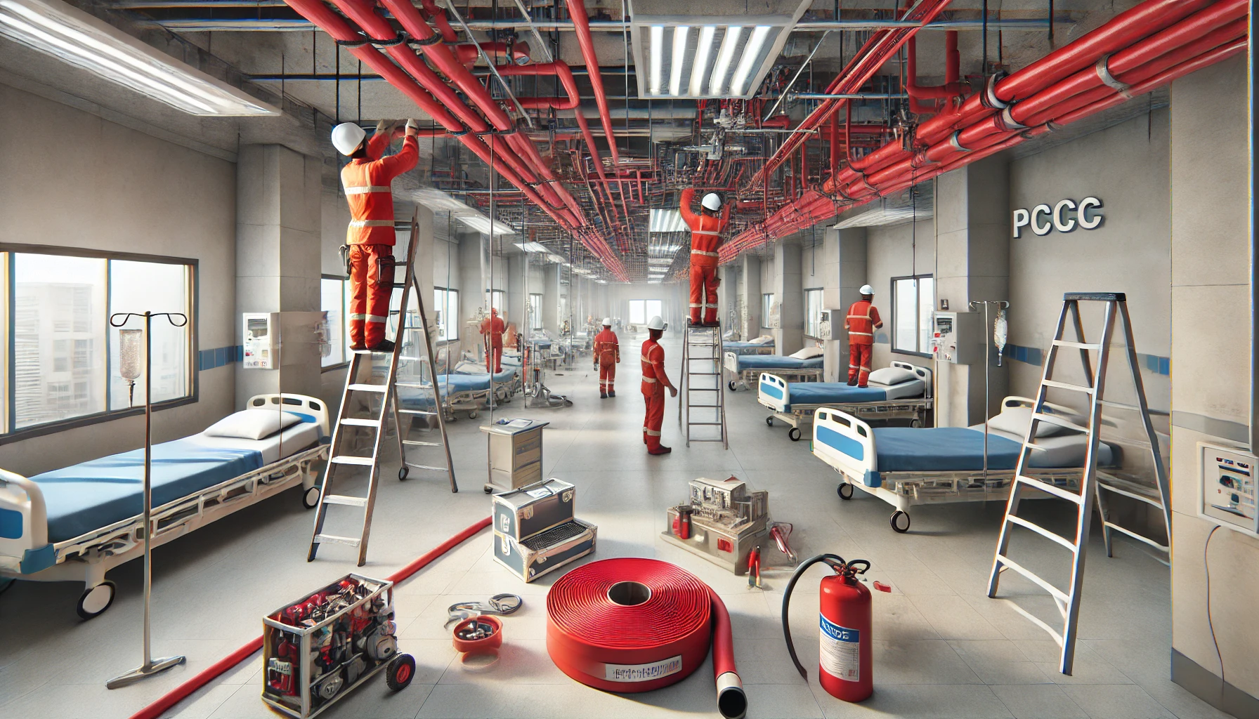 Lưu ý quan trọng khi thi công hệ thống PCCC cho tòa nhà cao tầng